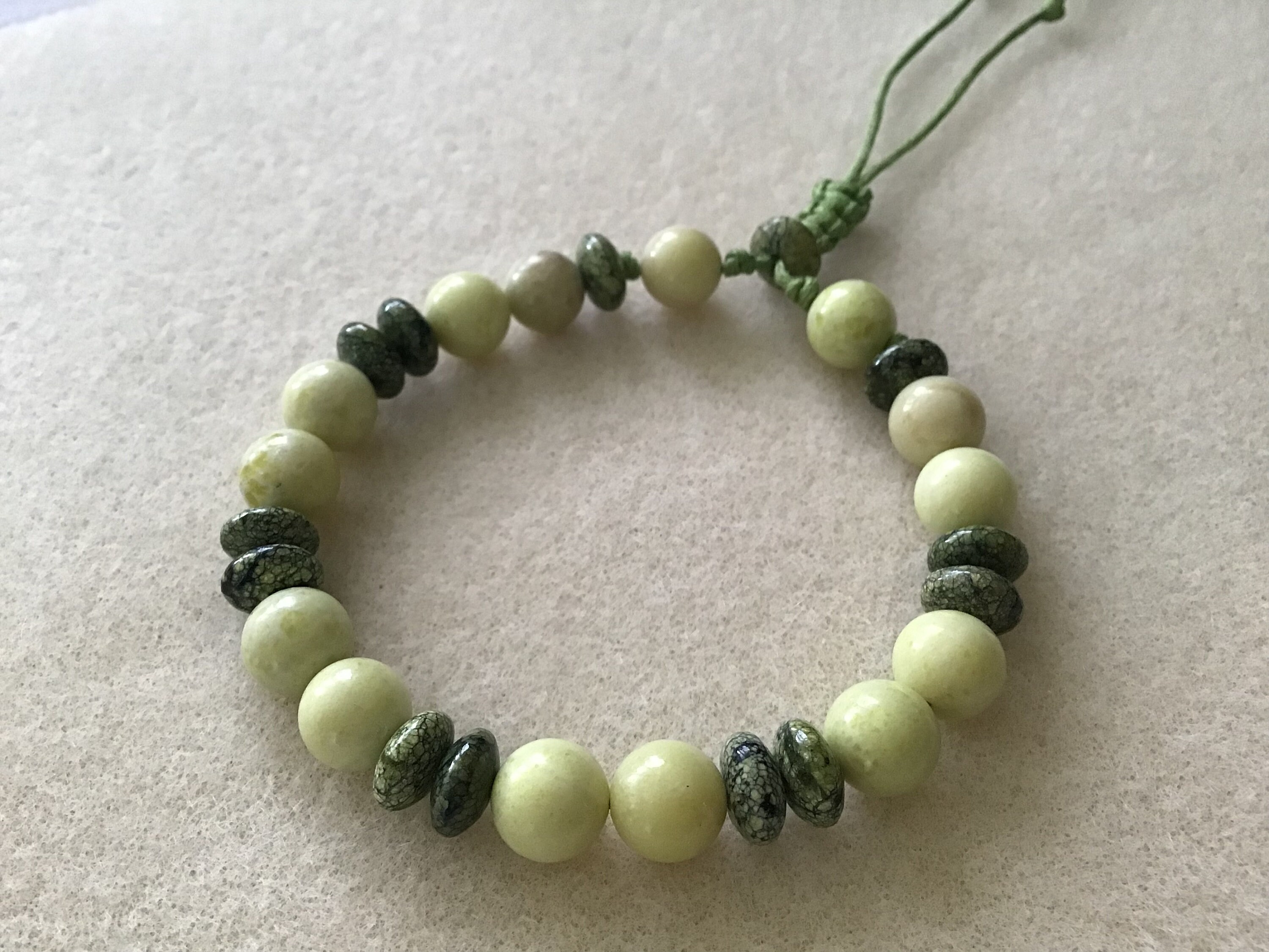 Lemon Jasper and Green Snowflake Adjustable Cotton Cord - Etsy UK
