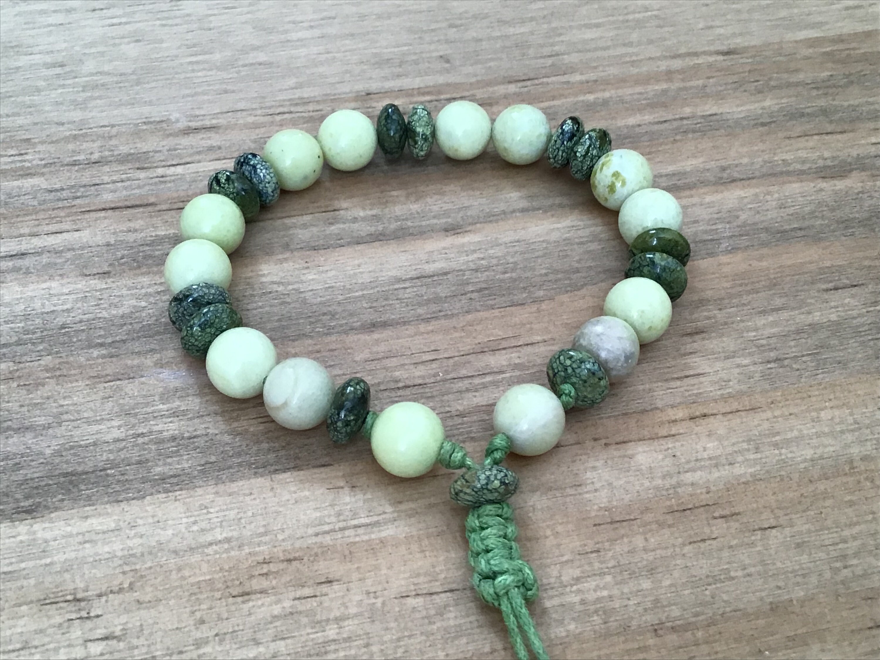 Lemon Jasper and Green Snowflake Adjustable Cotton Cord - Etsy UK