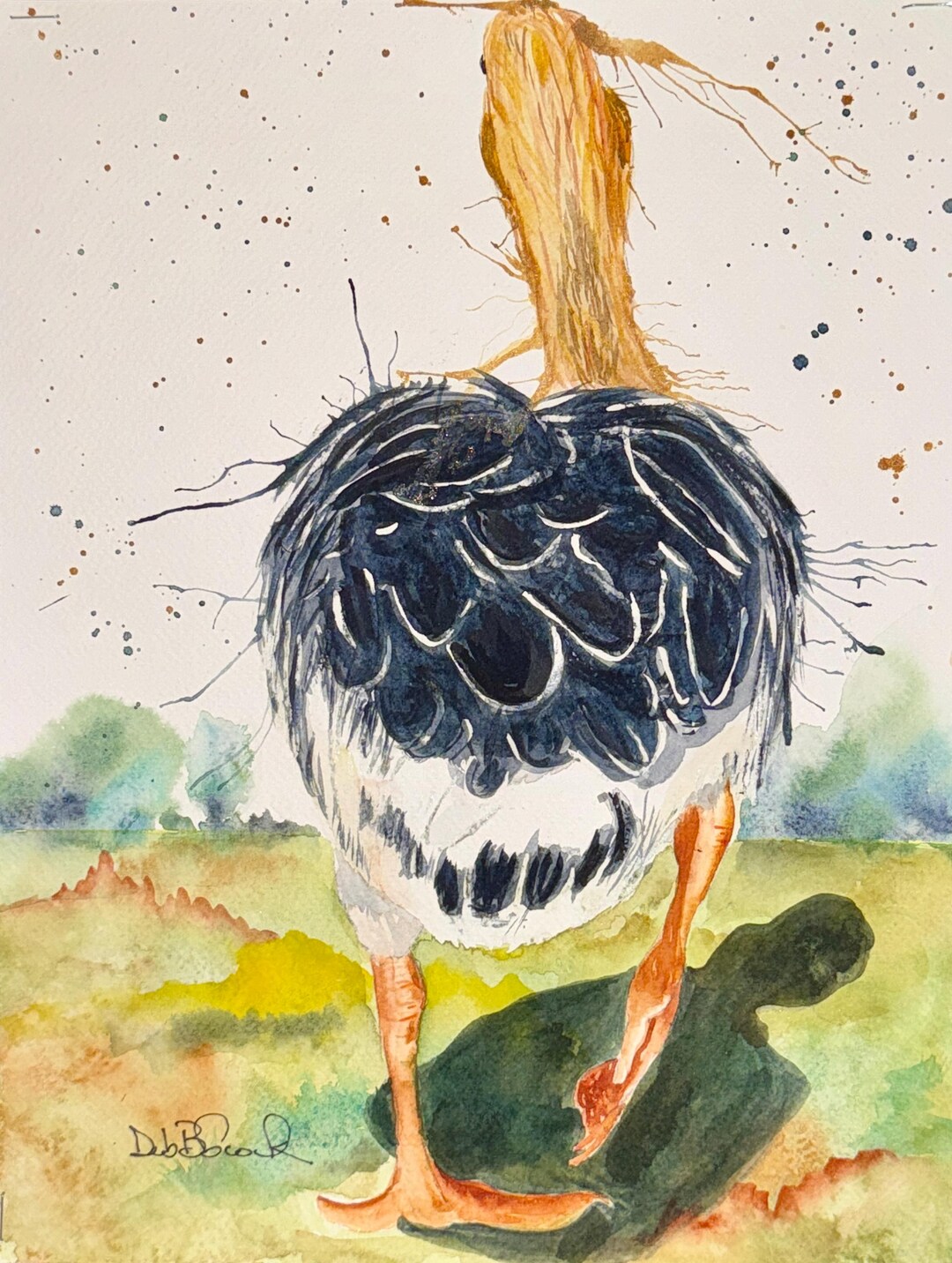 Canadian Goose Stepping: Fine Art Print for Nature Lovers, Office ...