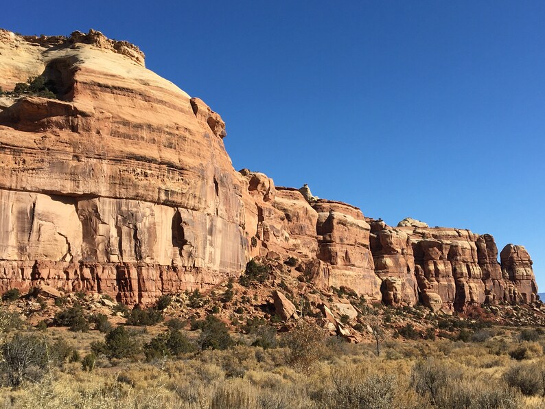 Art Print of Southwest Desert Red Rocks From My Original - Etsy