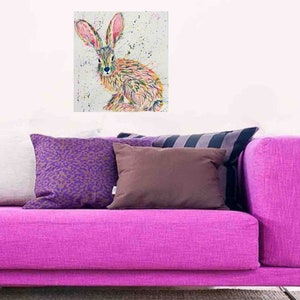 Fine Art Print of Psychedelic White Rabbit From My Original Watercolor ...