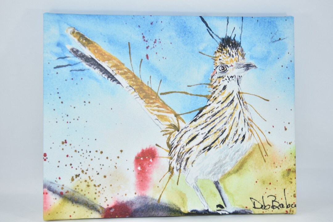 Arte mural de lienzo Roadrunner - Etsy España