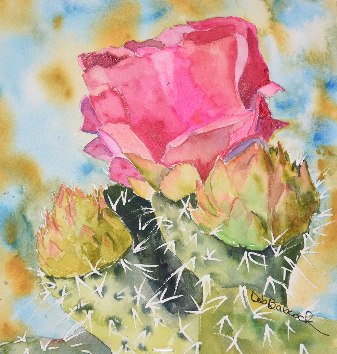 Prickly Pear Cactus Print From My Original Painting. Southwest - Etsy