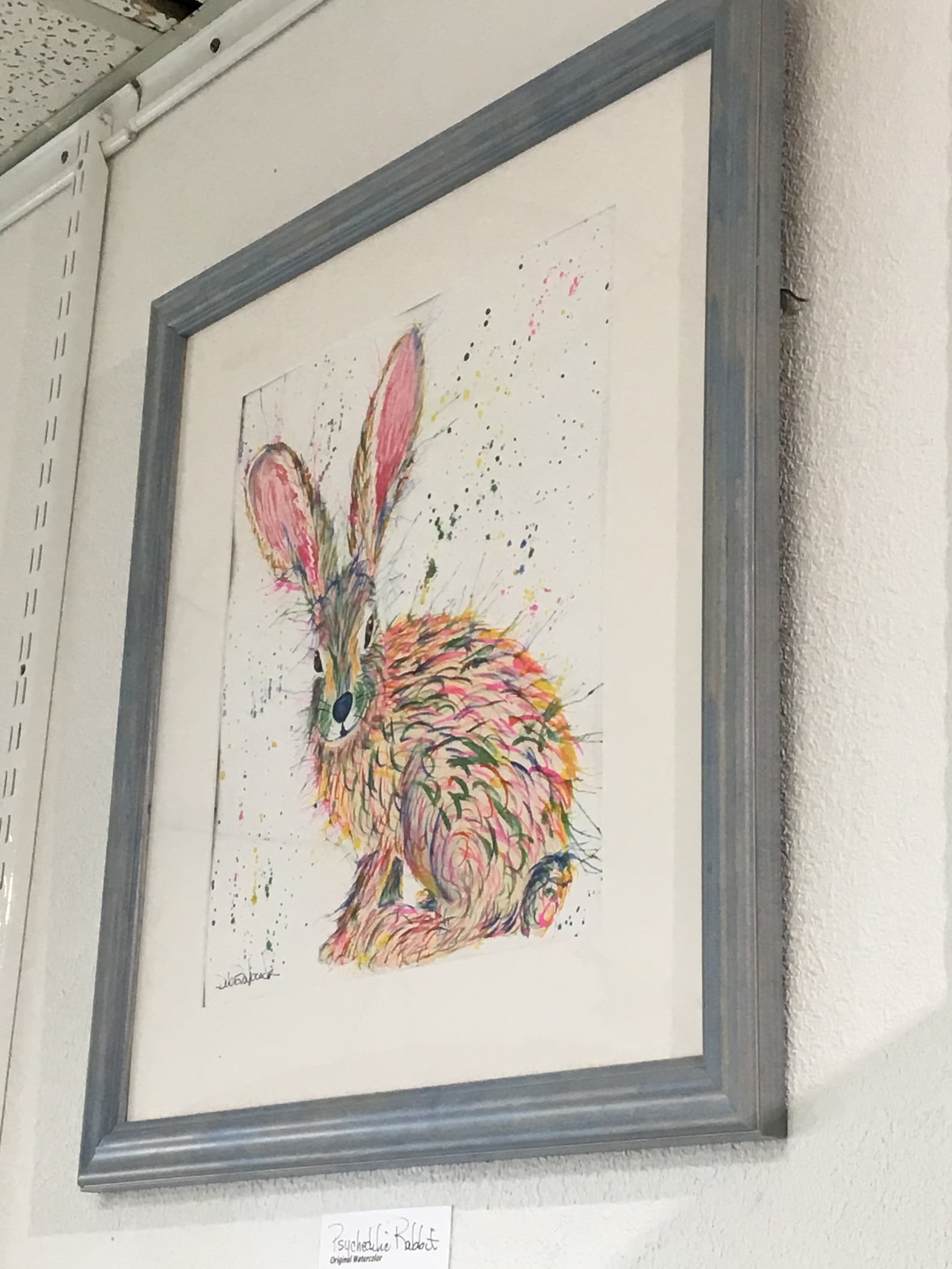 Fine Art Print of Psychedelic White Rabbit From My Original - Etsy
