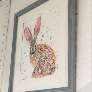Fine Art Print of Psychedelic White Rabbit From My Original Watercolor ...