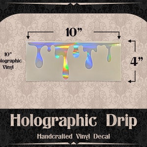 10 Holographic Drip Decal Car Decal Sticker Laptop Decal Sticker - Etsy