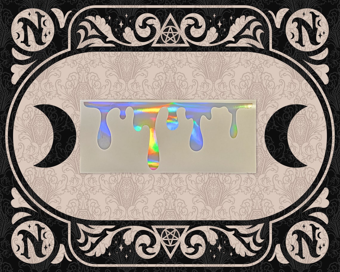 10 Holographic Drip Decal Car Decal Sticker Laptop Decal Sticker - Etsy