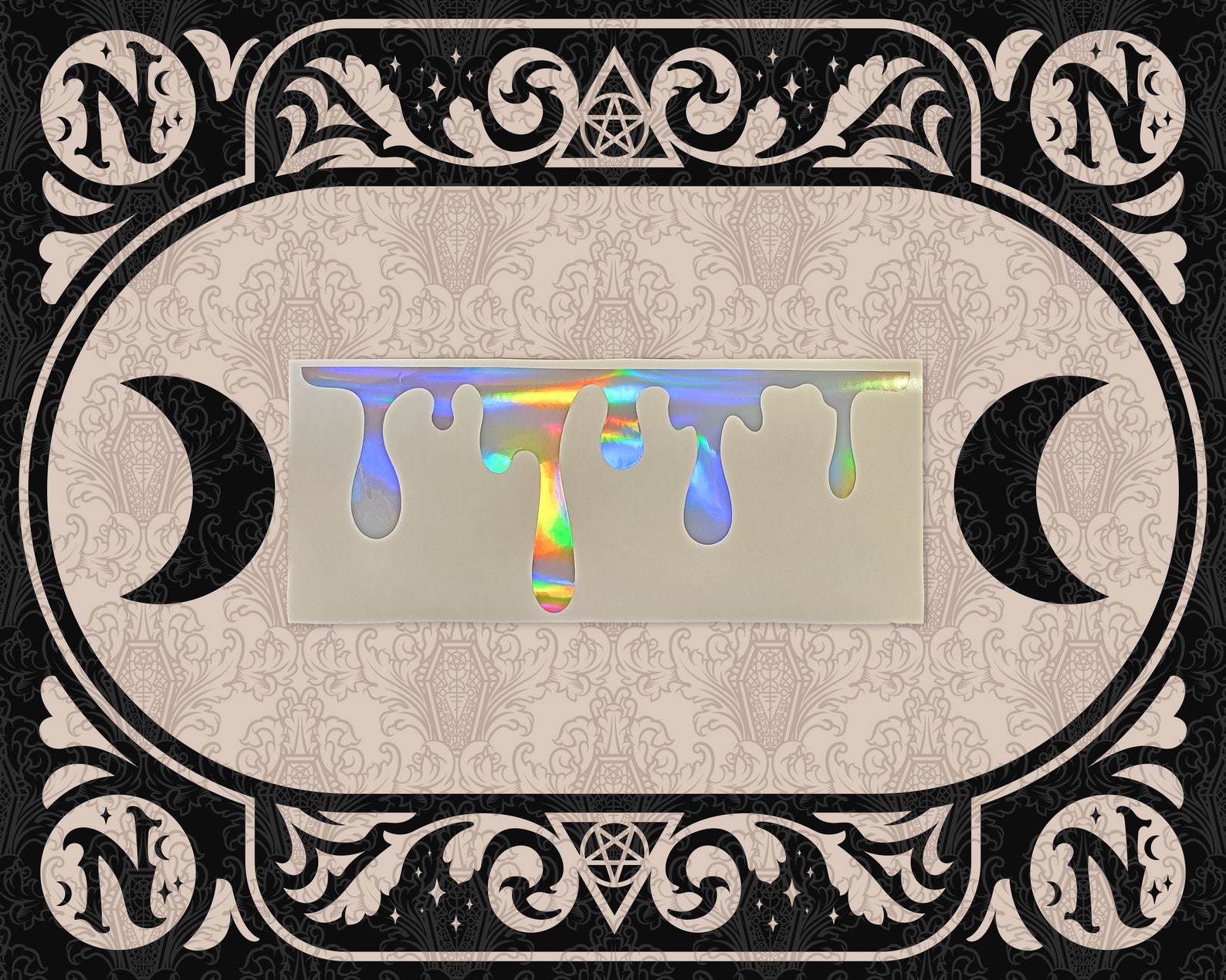 10 Holographic Drip Decal Car Decal Sticker Laptop Decal Sticker - Etsy