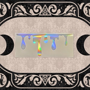 10 Holographic Drip Decal Car Decal Sticker Laptop Decal Sticker - Etsy