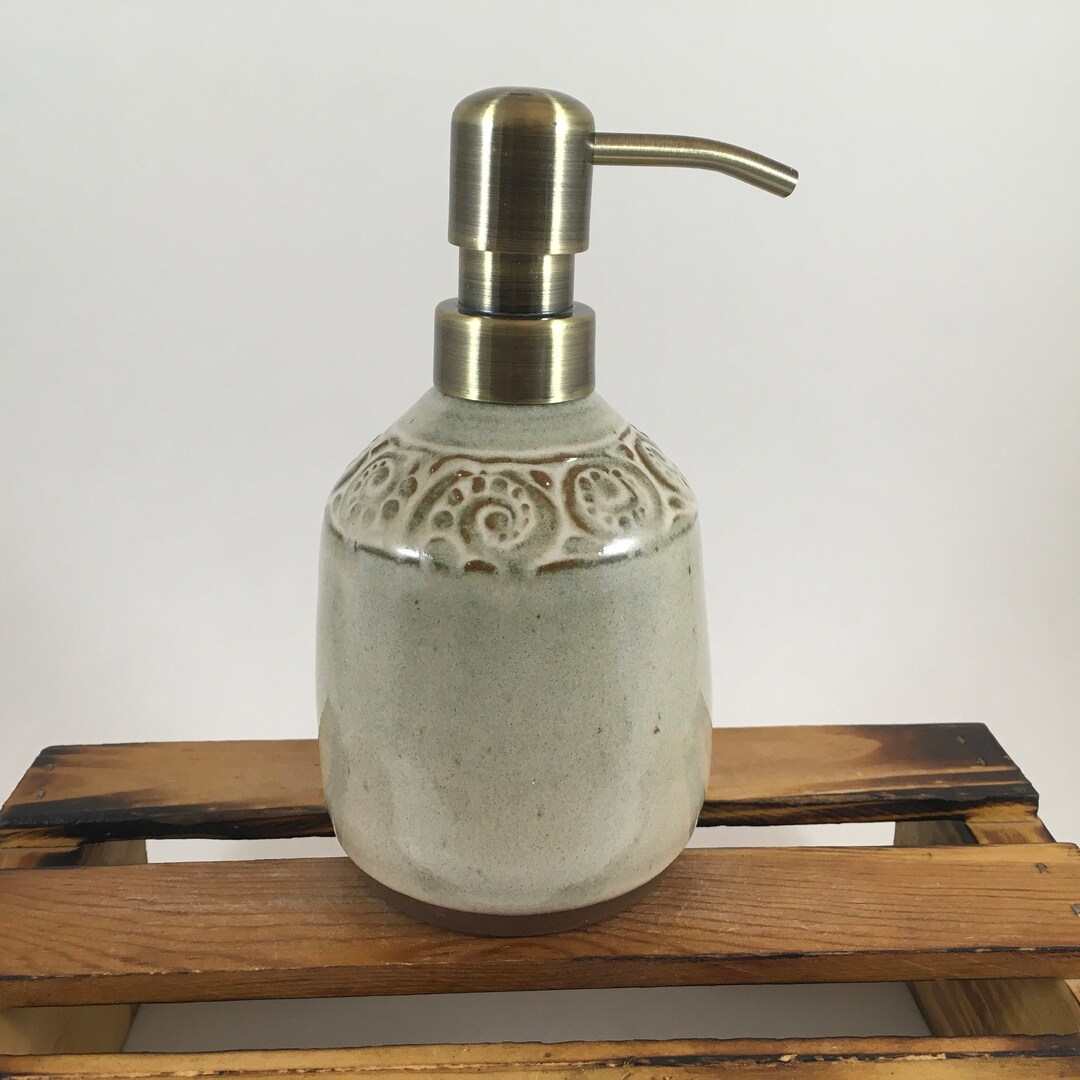 Ceramic Dispenser Pottery Soap or Lotion Dispenser Ready to - Etsy