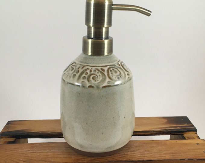 Ceramic Dispenser, Pottery Soap or Lotion Dispenser, Ready to Ship - Etsy