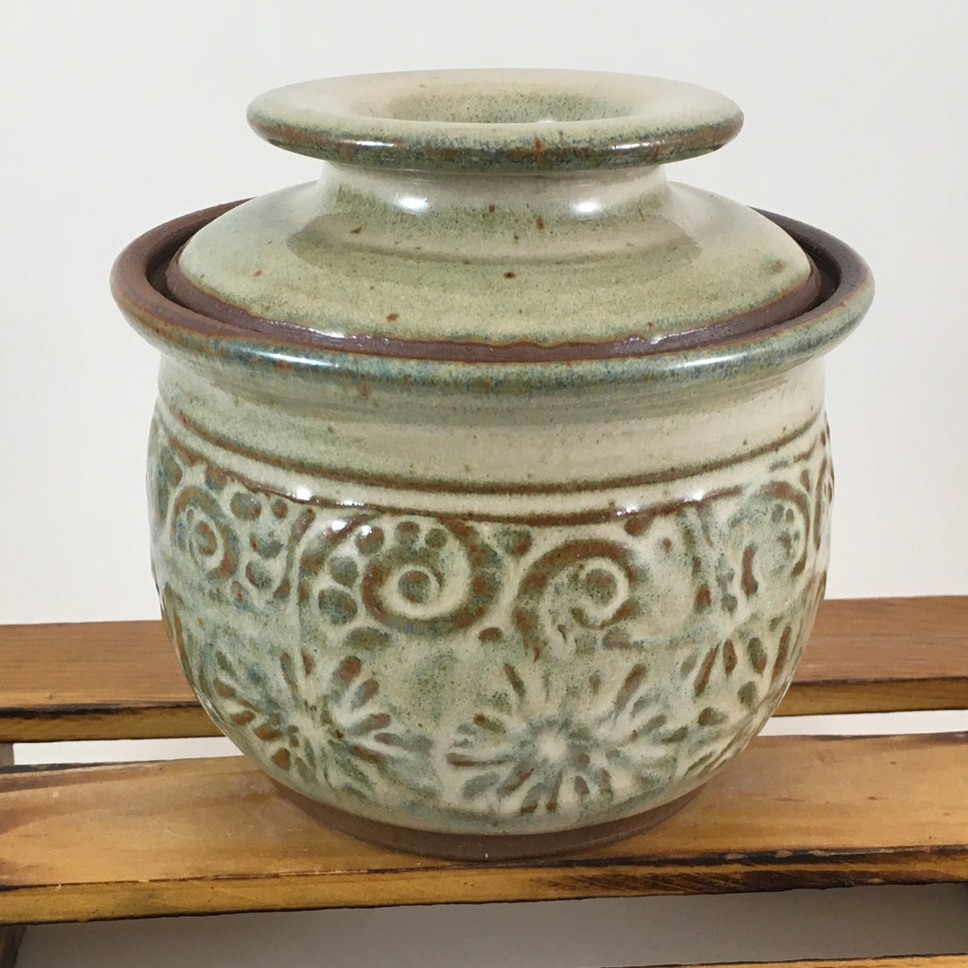 French Butter Keeper Pottery Butter Dish Ceramic Butter - Etsy