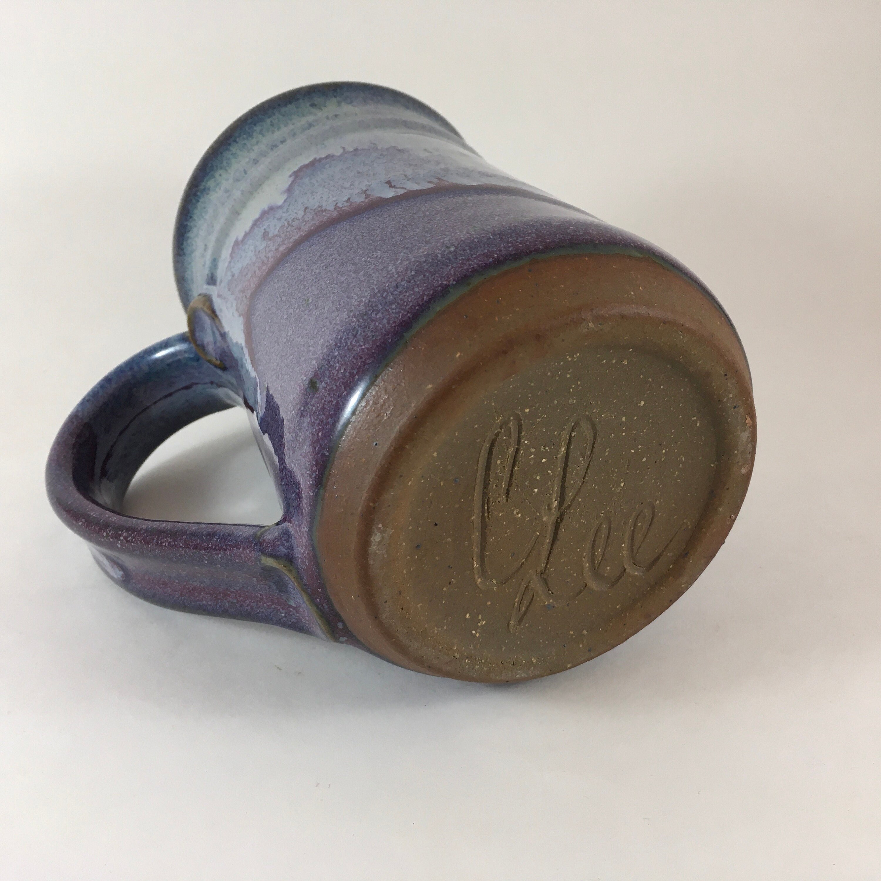 Purple Pottery Mug Handmade 18 Ounce Stoneware Mug Ready to | Etsy