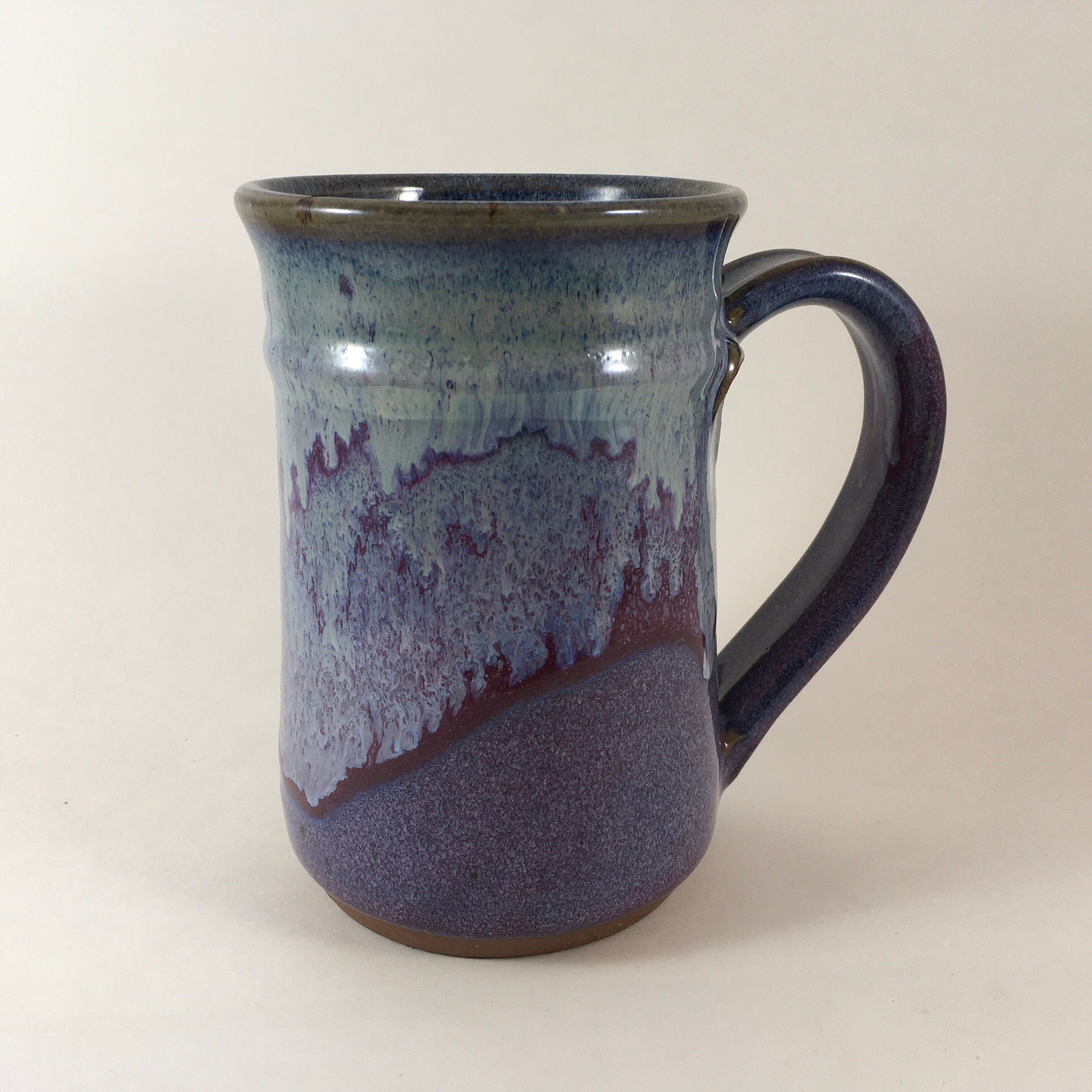 Purple Pottery Mug Handmade 18 Ounce Stoneware Mug Ready to | Etsy