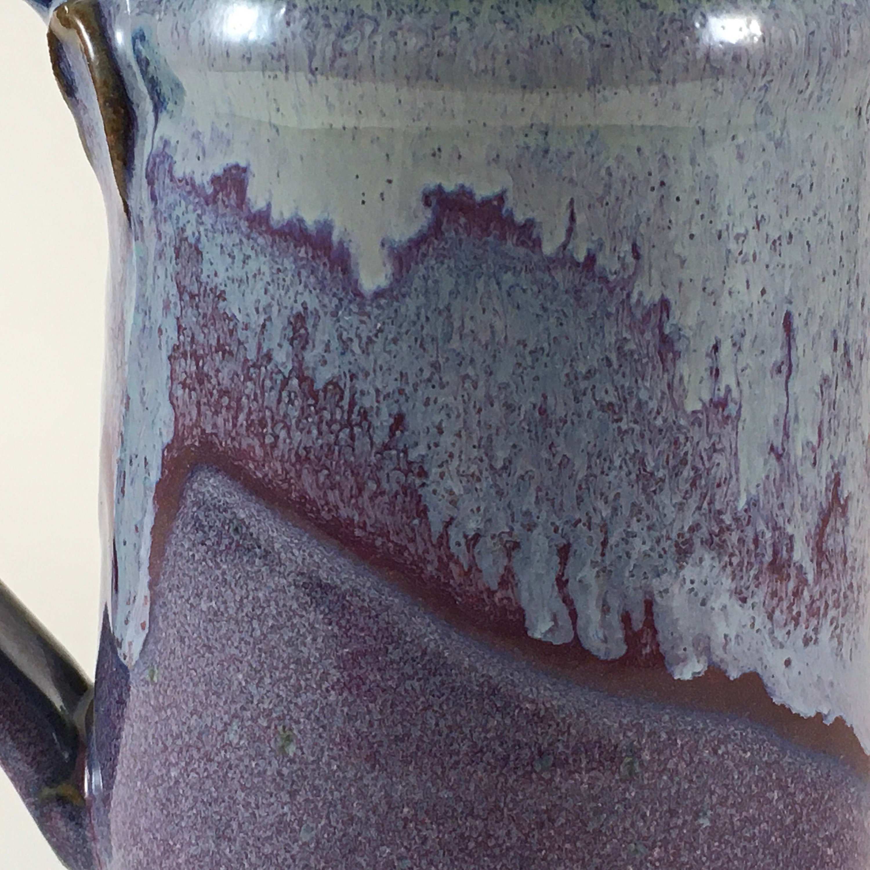 Purple Pottery Mug Handmade 18 Ounce Stoneware Mug Ready to | Etsy