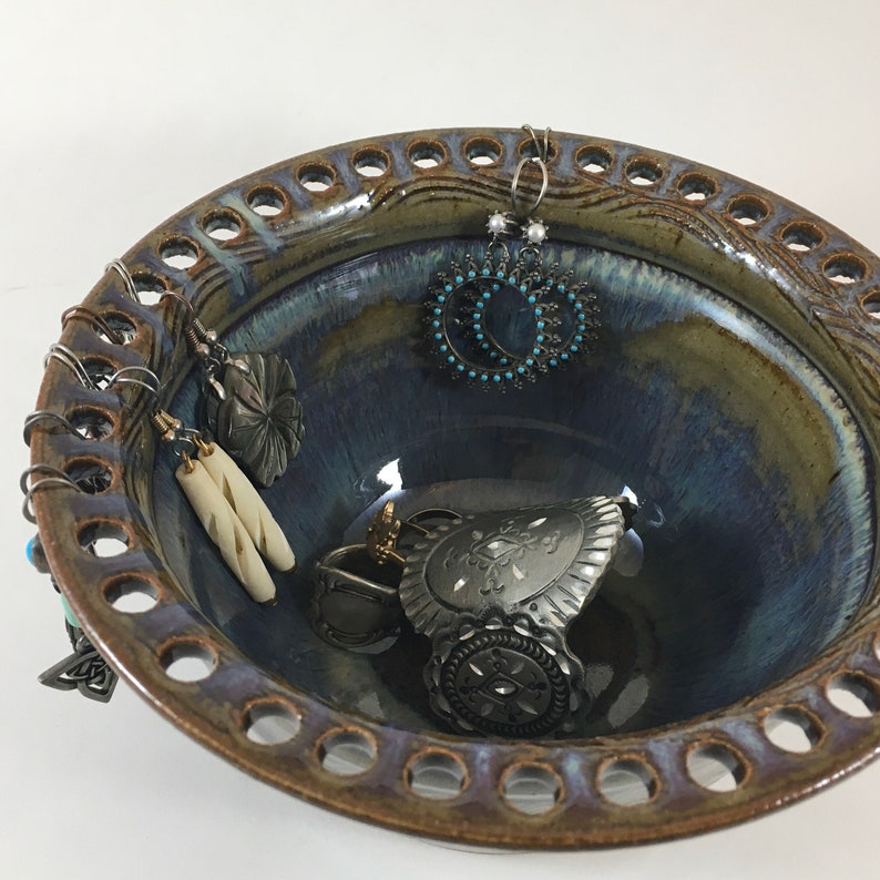 Jewelry Organizer Pottery Jewelry Bowl Earring Holder | Etsy