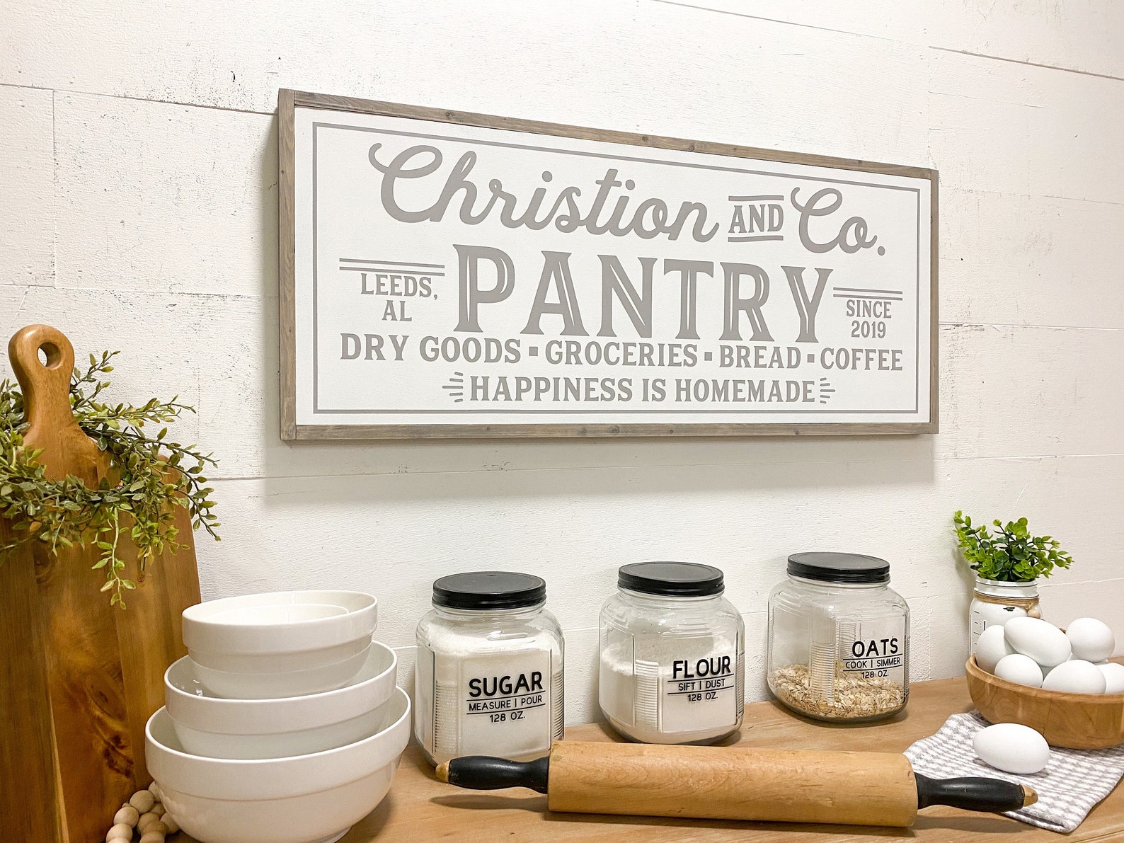 Pantry Sign Personalized Pantry Signs Farmhouse Kitchen | Etsy