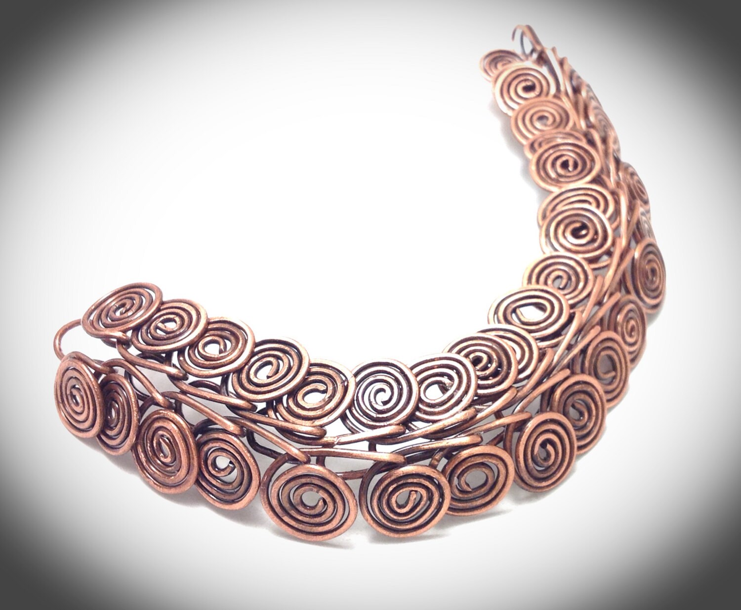Copper Wire Jewelry. Wirewrap Bracelet. Wire Wrapping. Egyptian Coil ...