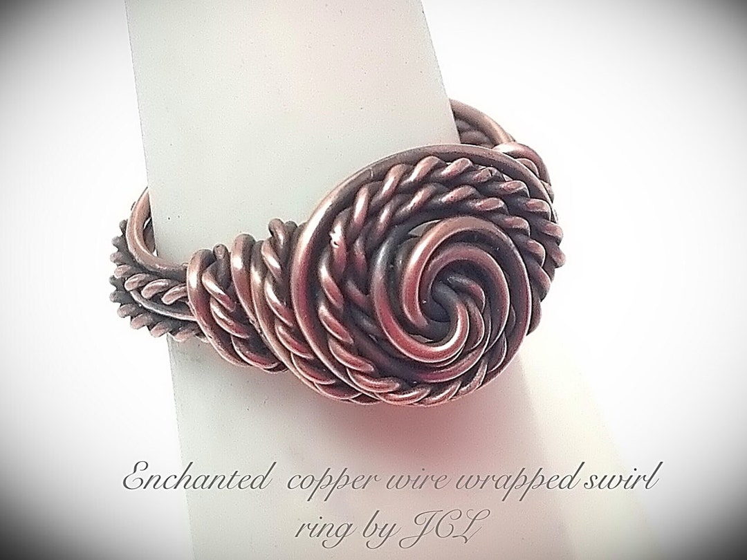 Wirewrapped Jewelry, Wire Ring, Copper Jewelry, Copper Wire Ring, Wire ...