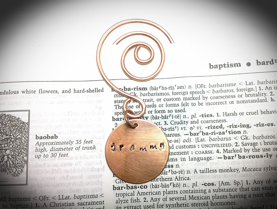 Wire Bookmark. Gift Idea. Antiqued Copper Wirewrapped Bookmark - Etsy