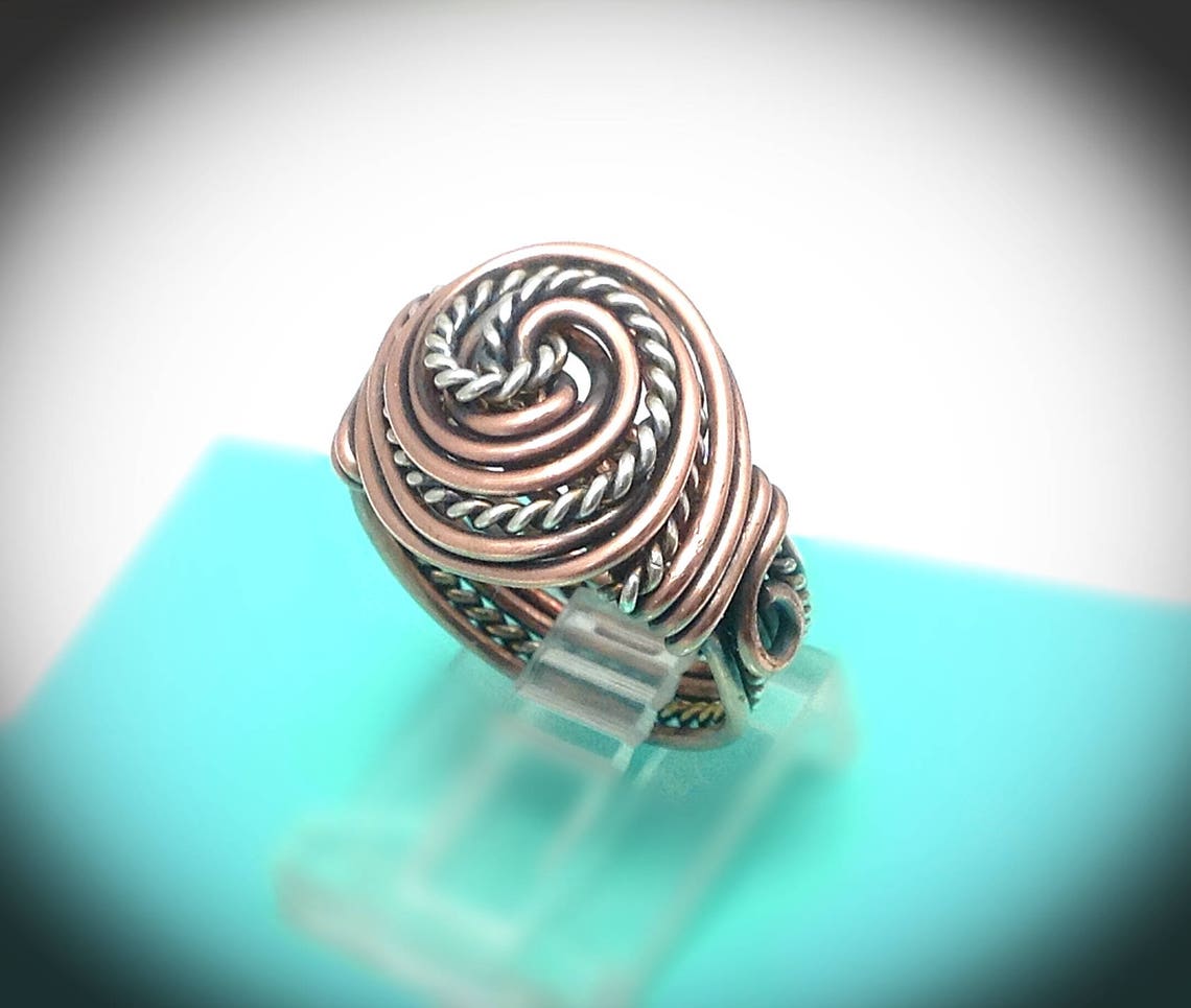 Wirewrapped Ring. Wire Wrapped Jewelry. Wire Ring. Handcrafted Jewelry ...