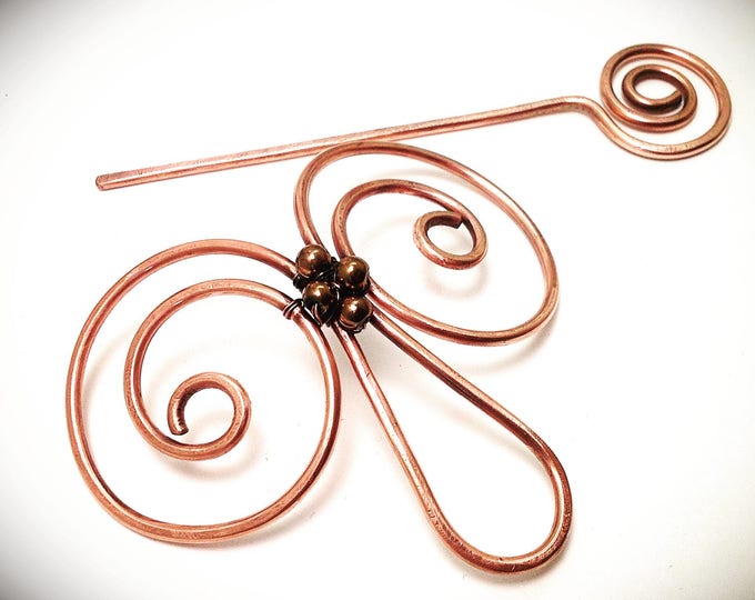 Wire Wrapped, Copper Hair Pin, Wire Wrapping, Hair Accessories, Hair ...