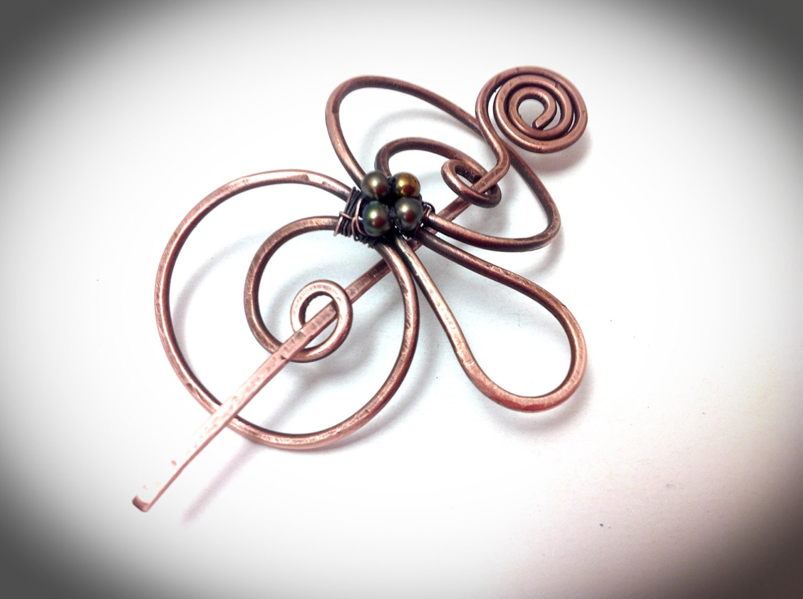 Wire Wrapped Copper Hair Pin Wire Wrapping Hair - Etsy
