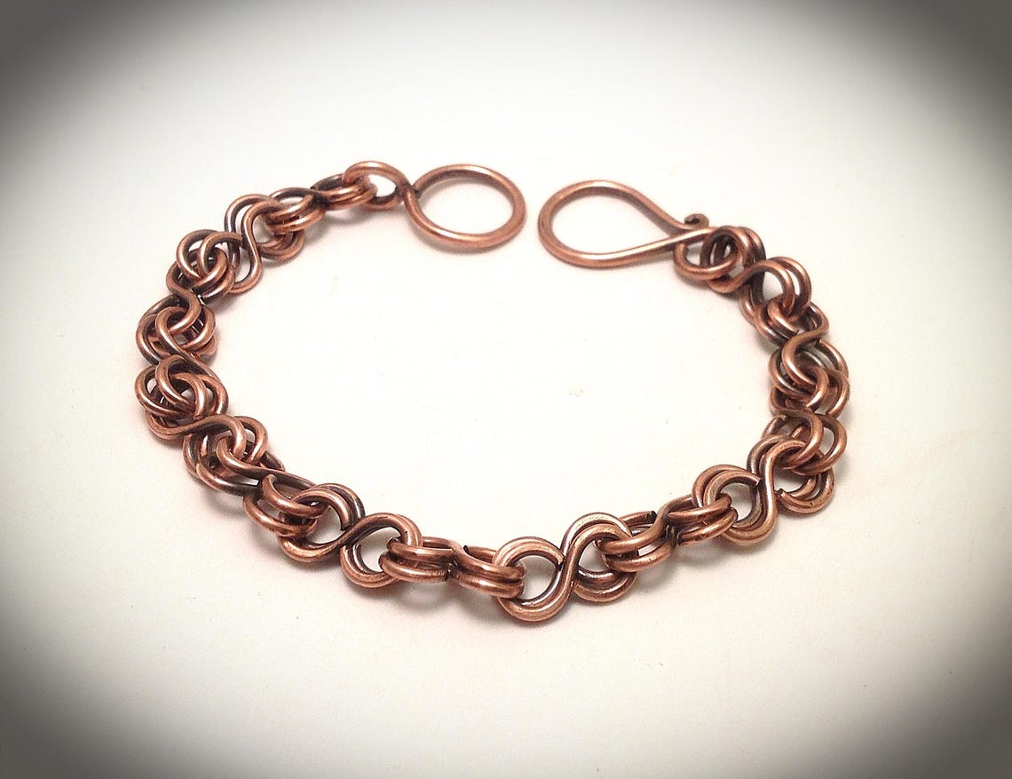 Copper Bracelet Wire Wrapped Jewelry Copper Wire Wrapped - Etsy