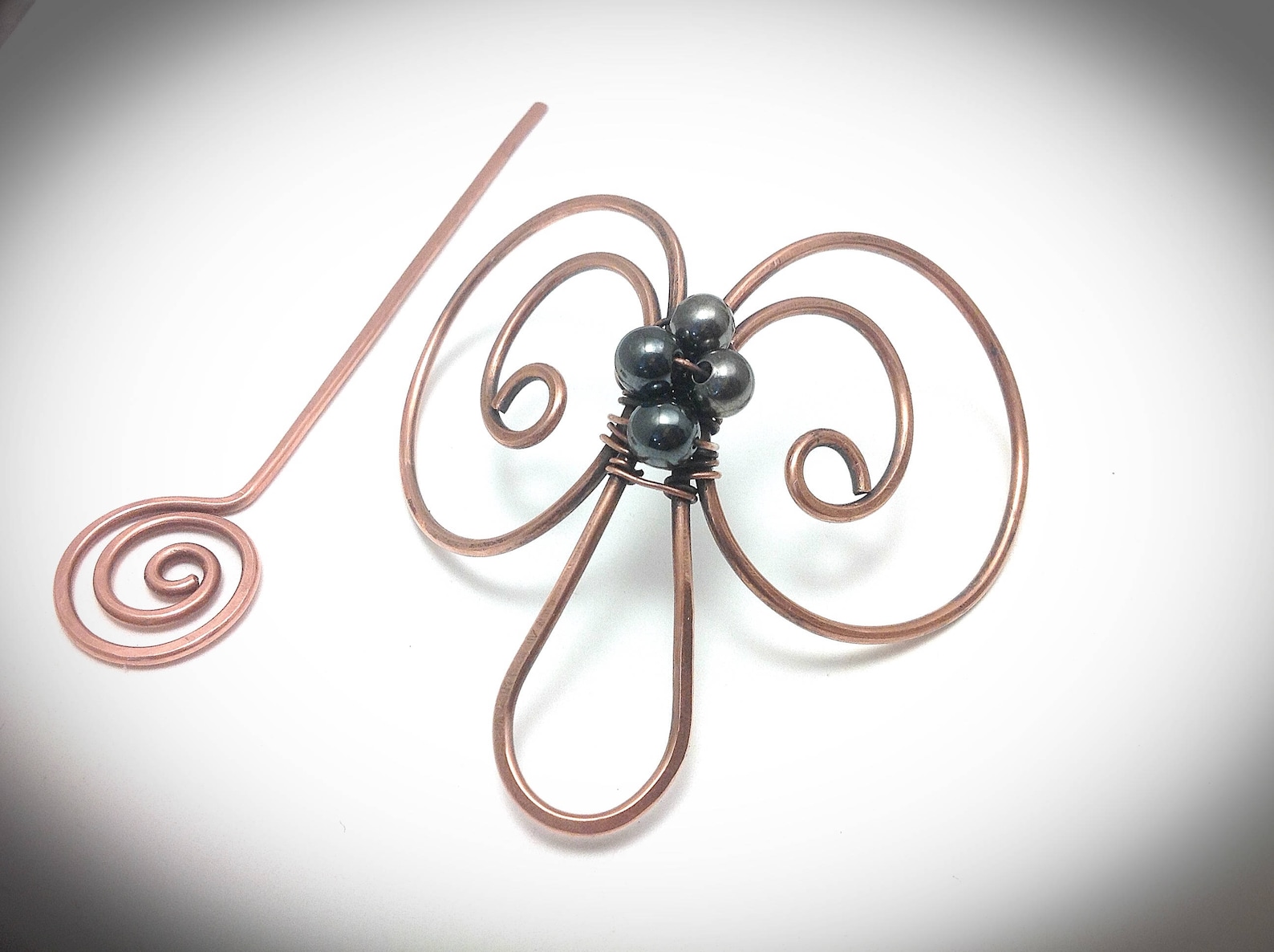 Wire Wrapped Copper Hair Pin Wire Wrapping Hair | Etsy