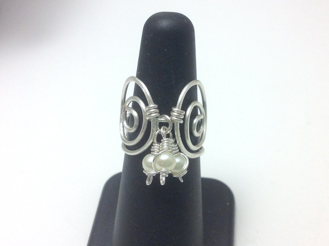 Wirewrapped Jewelry. Silver Wire Ring, Sterling Silver Ring With Wire ...