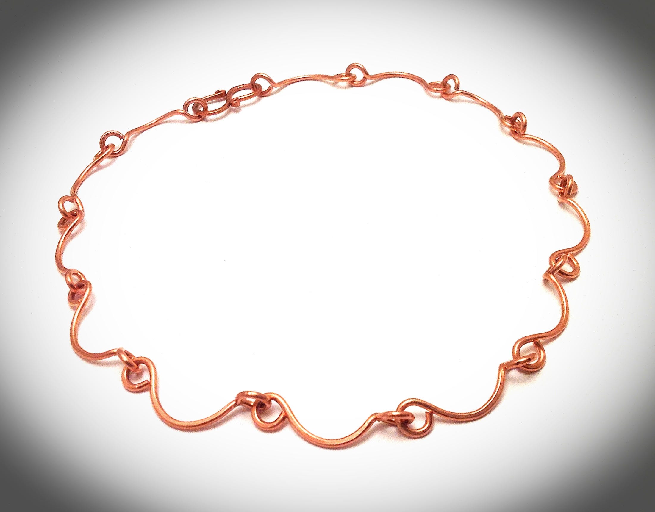 Wire Wrapped Jewelry, Necklace. Copper Chain, Copper Wire Wrapped ...