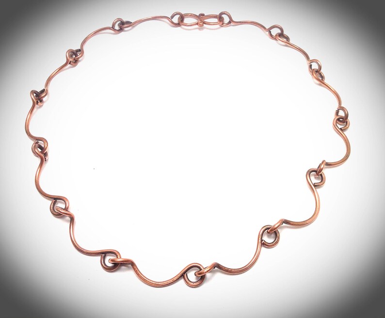 Wire Wrapped Jewelry, Necklace. Copper Chain, Copper Wire Wrapped ...