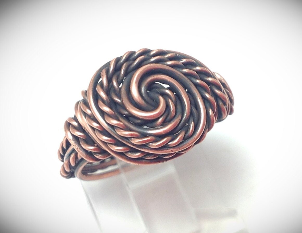 Wirewrapped Jewelry Wire Ring Copper Jewelry Copper Wire - Etsy