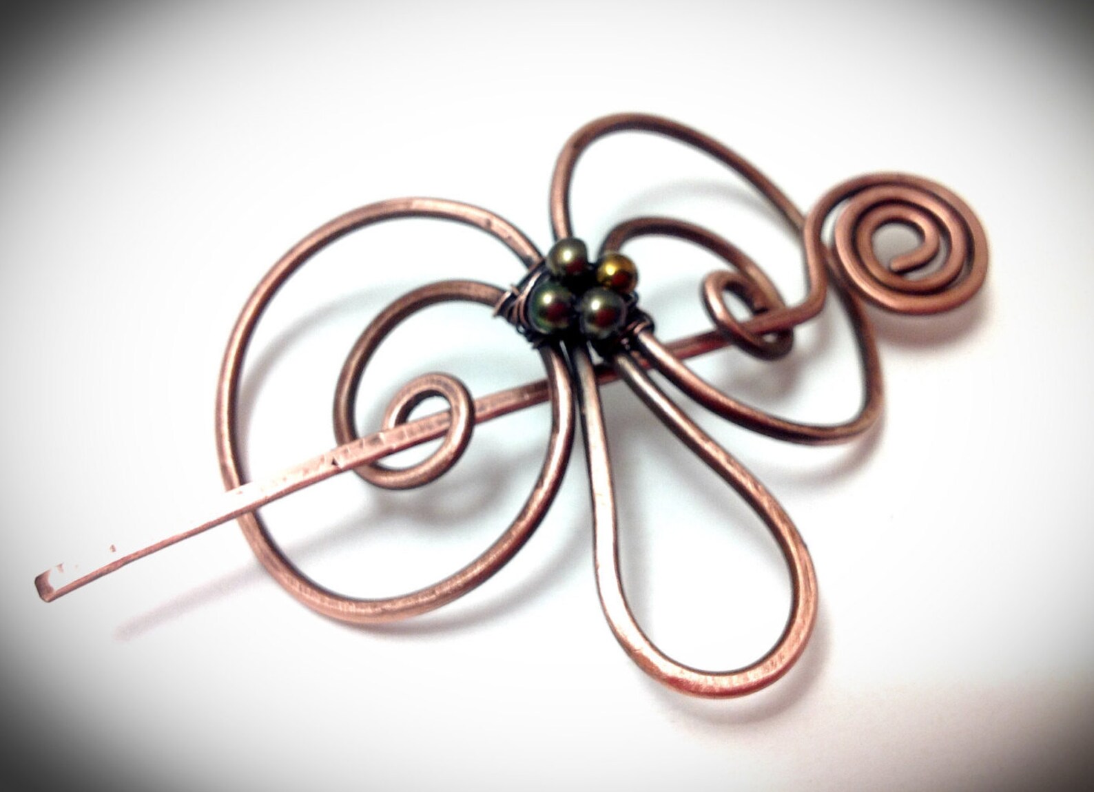 Wire Wrapped Copper Hair Pin Wire Wrapping Hair - Etsy