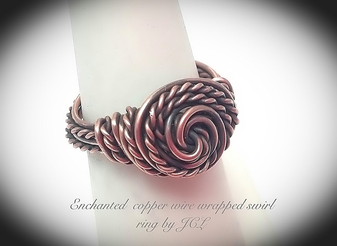 Wirewrapped Jewelry Wire Ring Copper Jewelry Copper Wire | Etsy