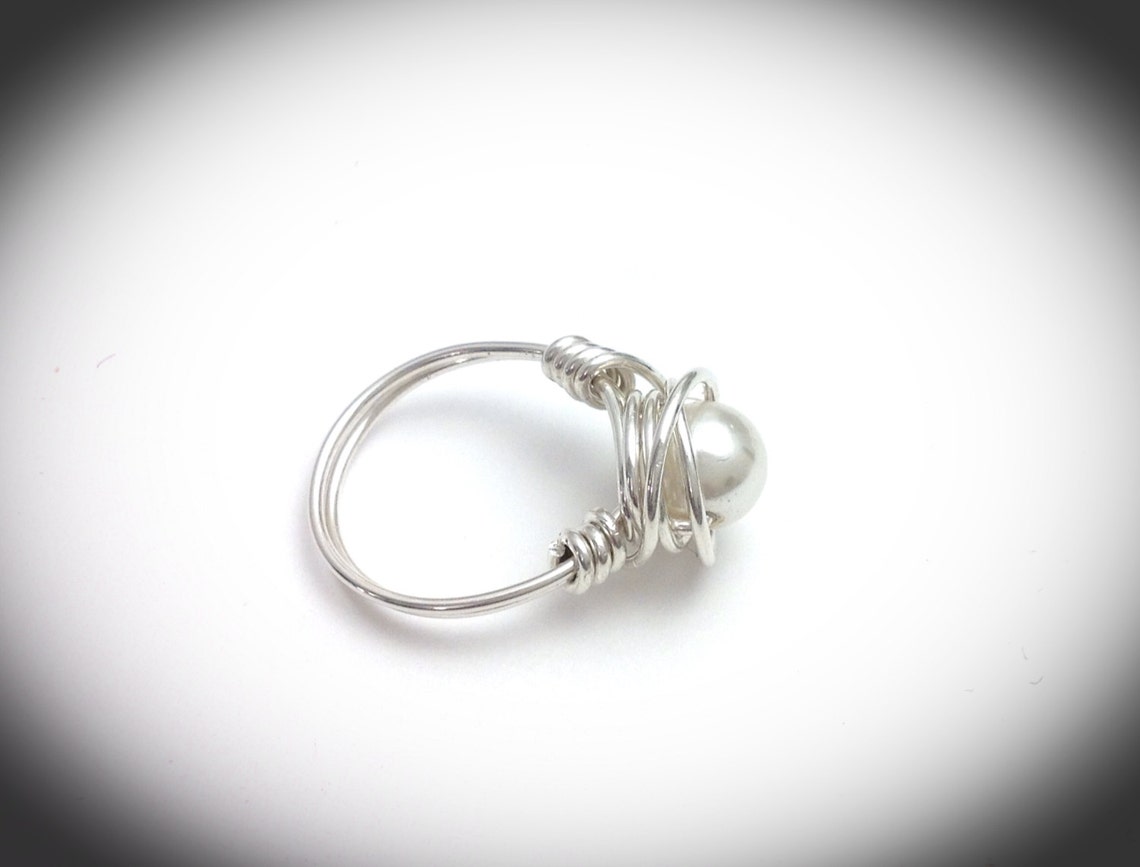 Wirewrapped Jewelry. Sterling Silver Wire Wrapped Ring With - Etsy