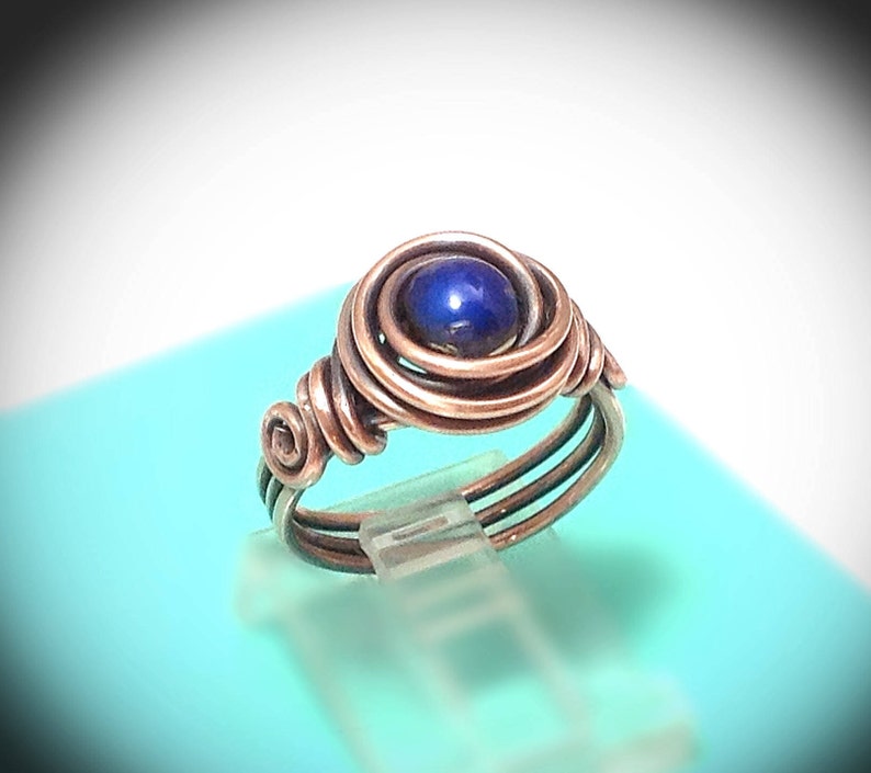 Wire Ring Mood Ring Wire Wrapped Jewelry Copper Wire Mood - Etsy
