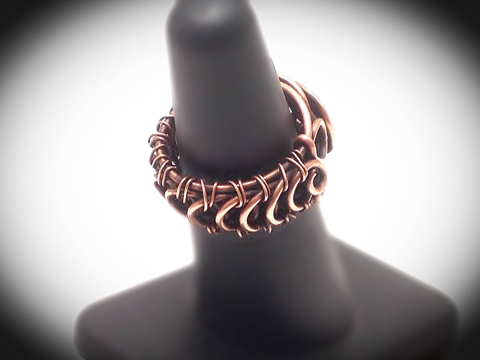 Wire Wrapped Jewelry. Copper Wirewrapped Ring. Circle Band. Wire ...