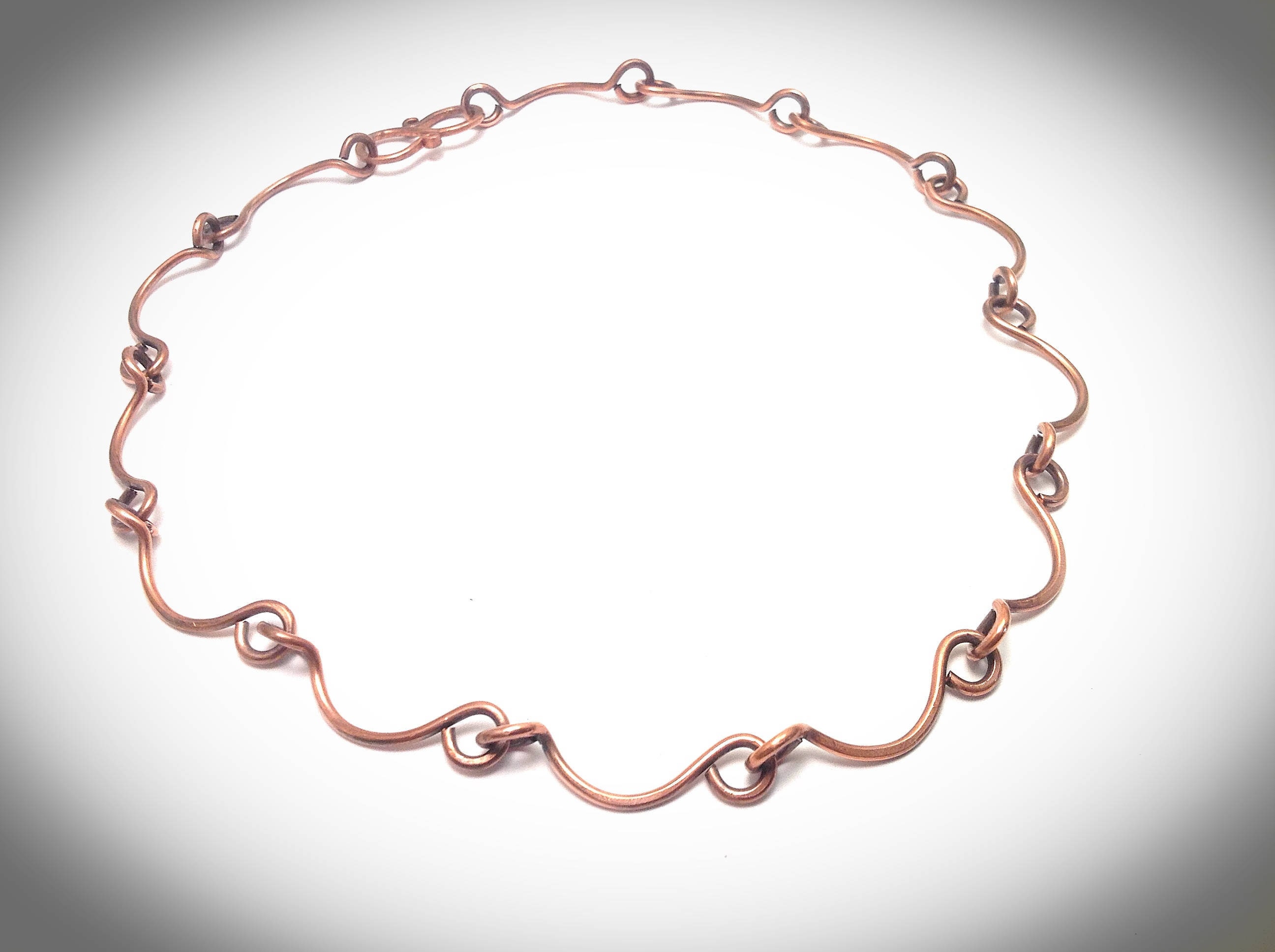 Wire Wrapped Jewelry, Necklace. Copper Chain, Copper Wire Wrapped ...