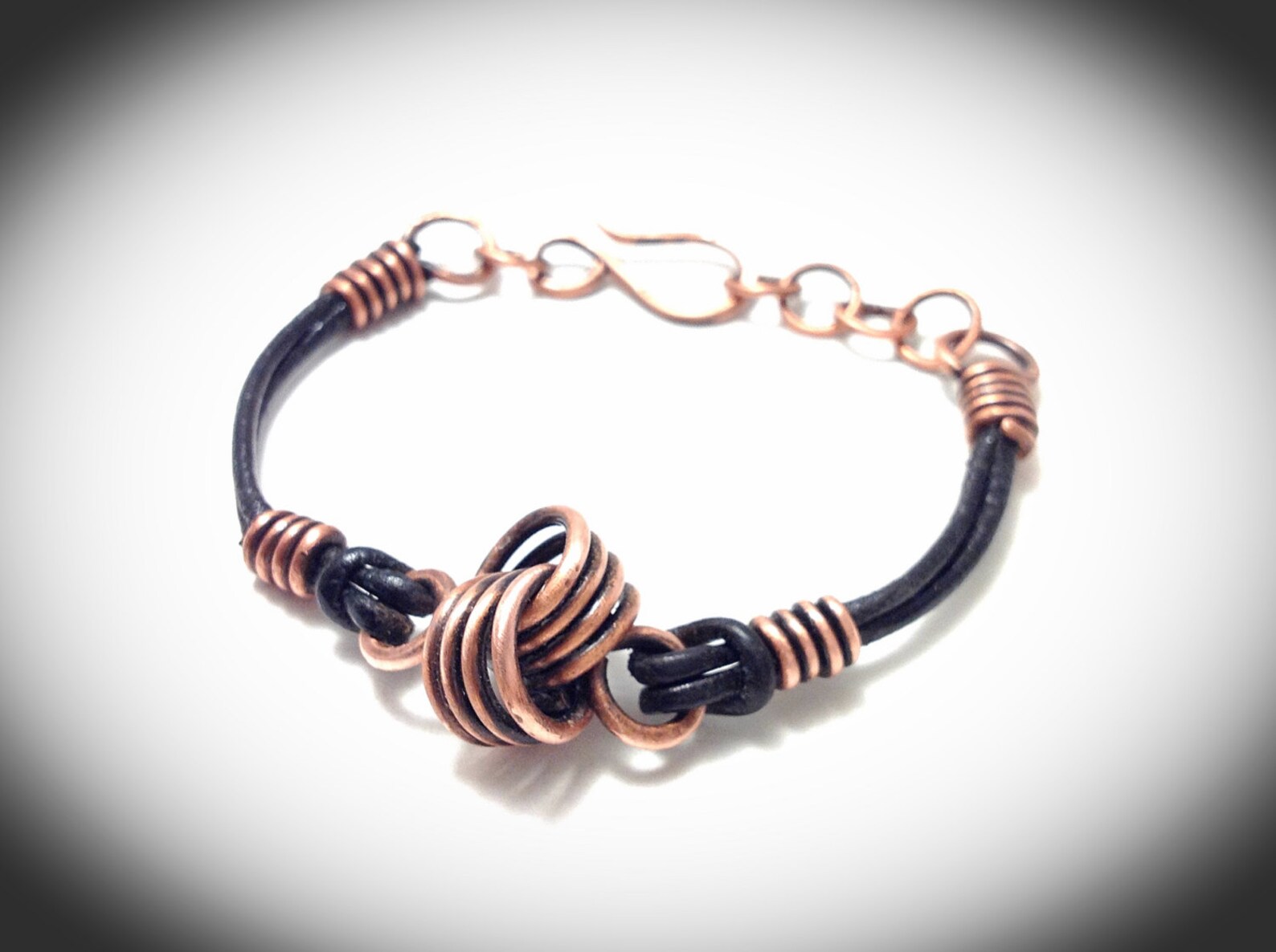 Wirewrapped Jewelry, Copper Wire Wrapped Bracelet, Copper Celtic Knot ...