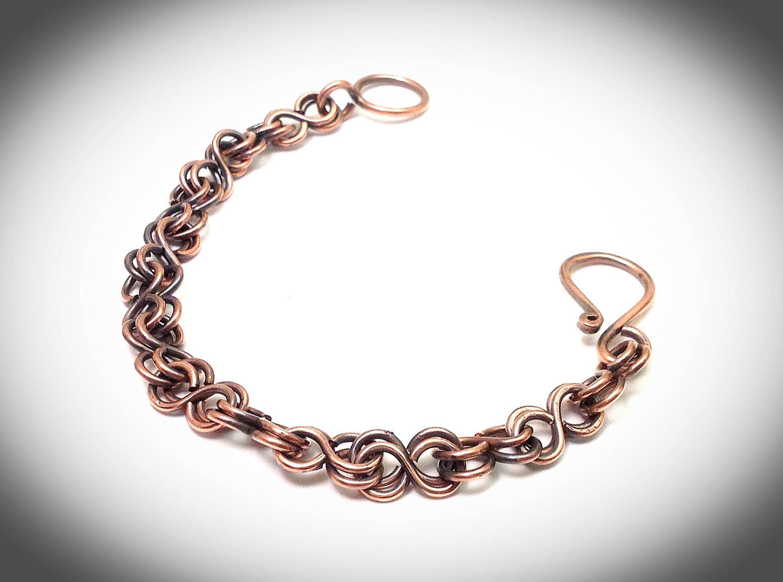 Copper Bracelet, Wire Wrapped Jewelry, Copper Wire Wrapped Bracelet ...