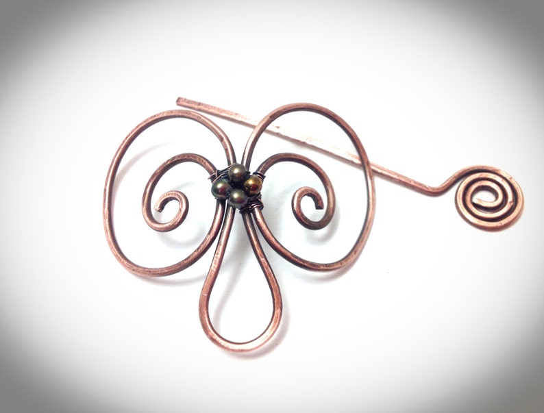 Wire Wrapped Copper Hair Pin Wire Wrapping Hair - Etsy