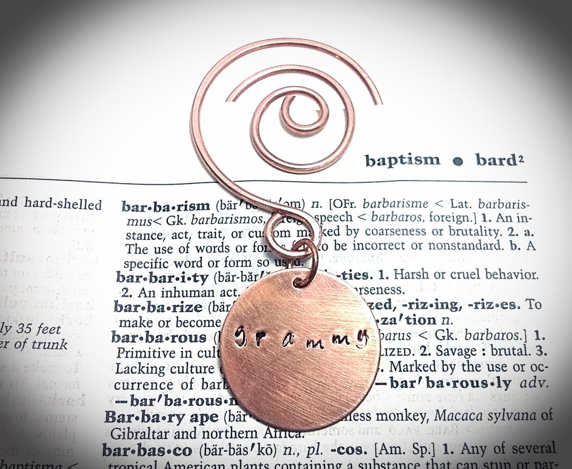 Wire Bookmark. Gift Idea. Antiqued Copper Wirewrapped Bookmark - Etsy