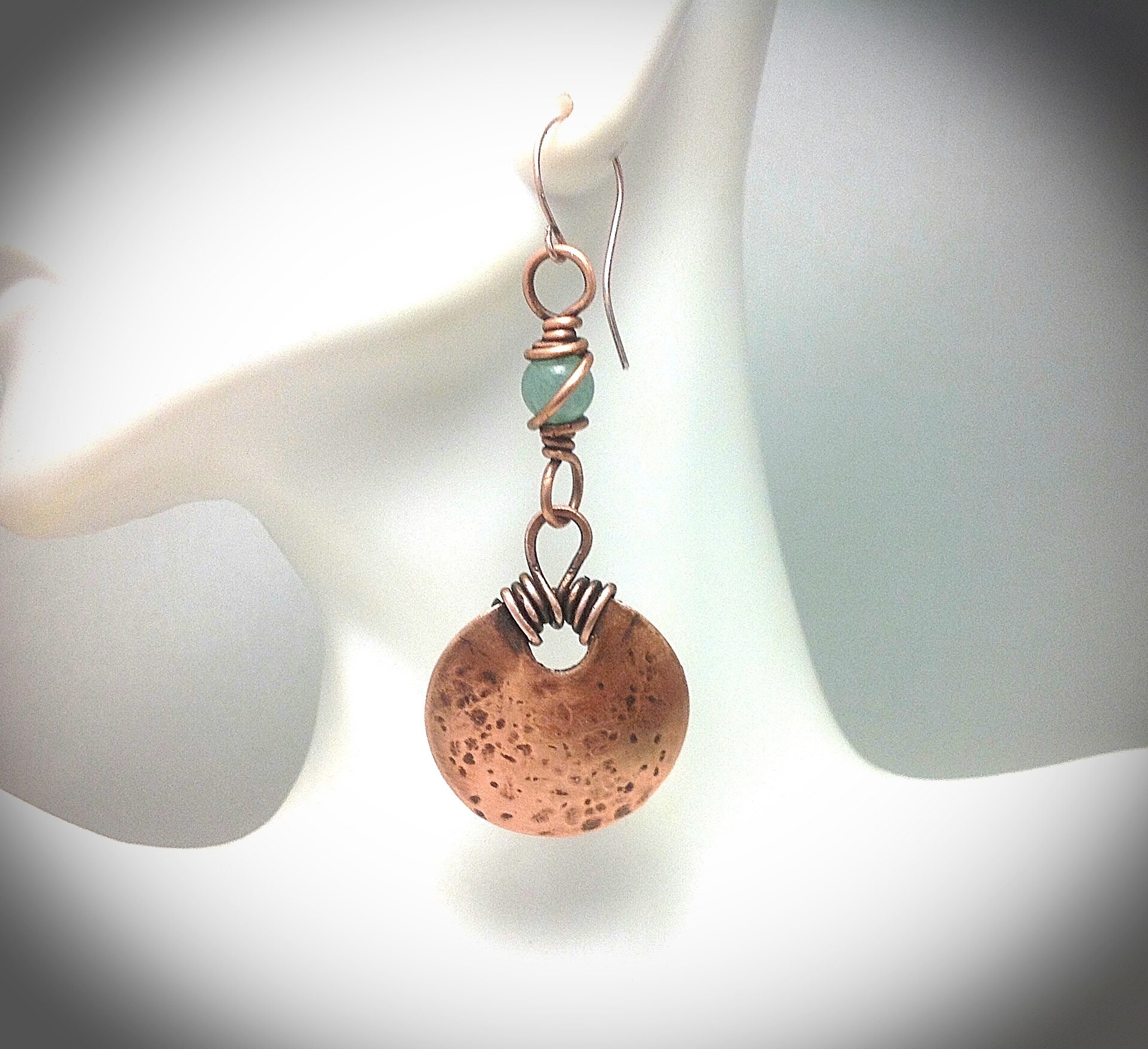 Copper Wire Jewelry. Wirewrapping. Wire Jewelry. Textured - Etsy