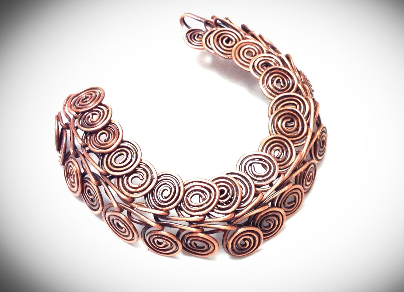 Copper Wire Jewelry. Wirewrap Bracelet. Wire Wrapping. Egyptian Coil ...