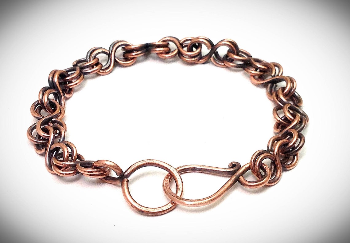 Copper Bracelet Wire Wrapped Jewelry Copper Wire Wrapped - Etsy