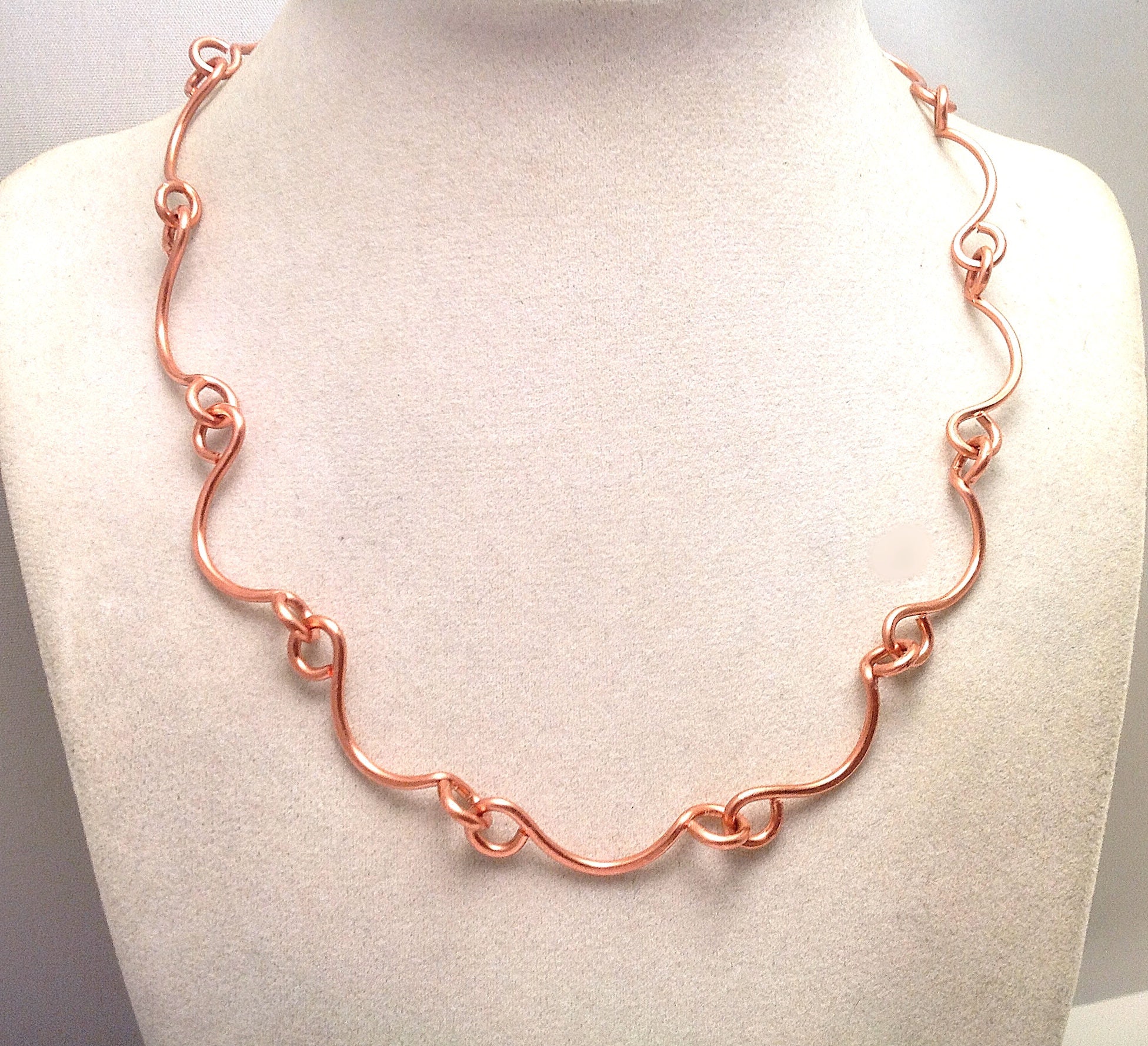 Wire Wrapped Jewelry, Necklace. Copper Chain, Copper Wire Wrapped ...