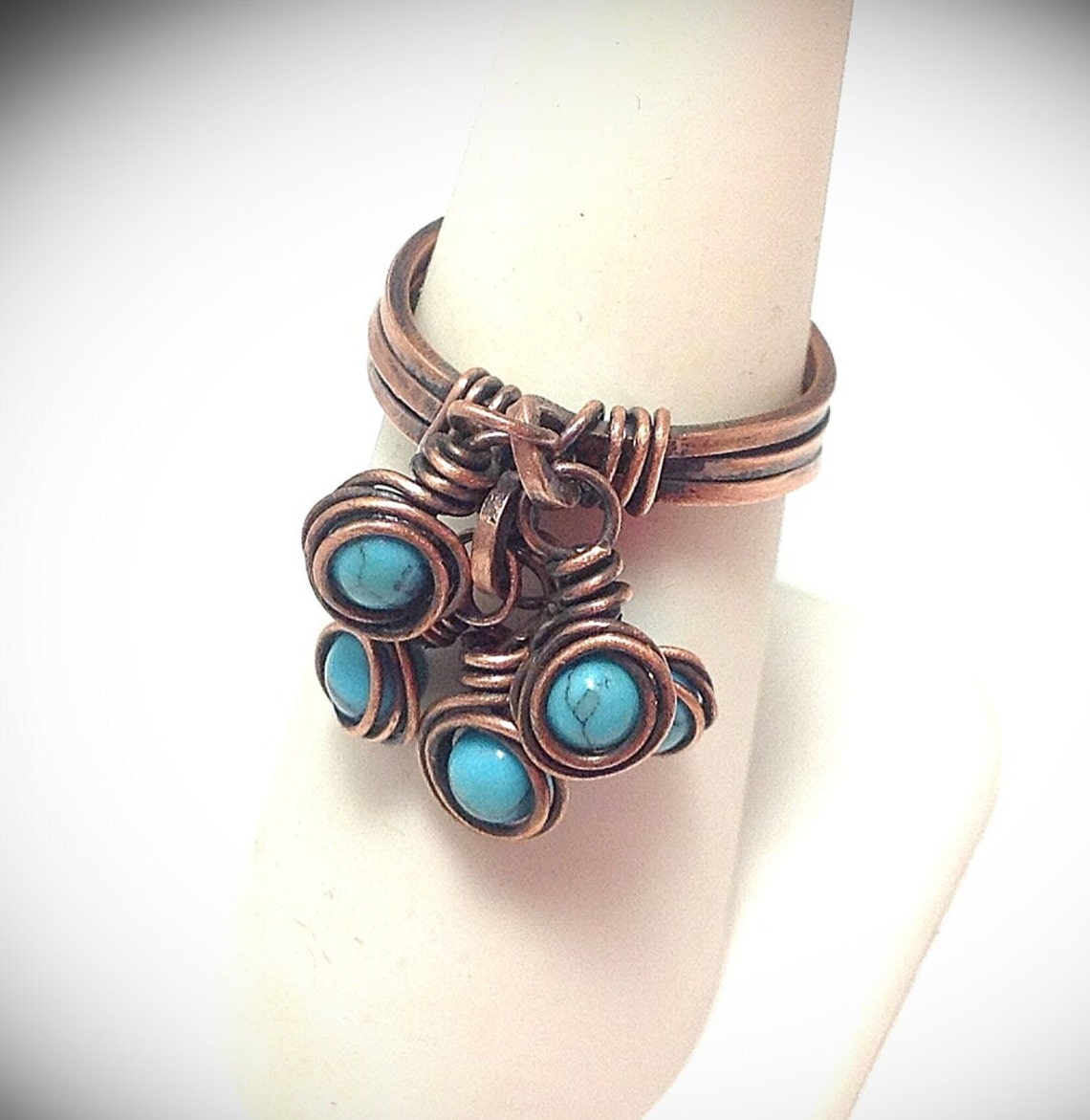 Wire Wrapped Ring, Wire Jewelry, Copper Wire Ring, Wire Wrapped Ring ...