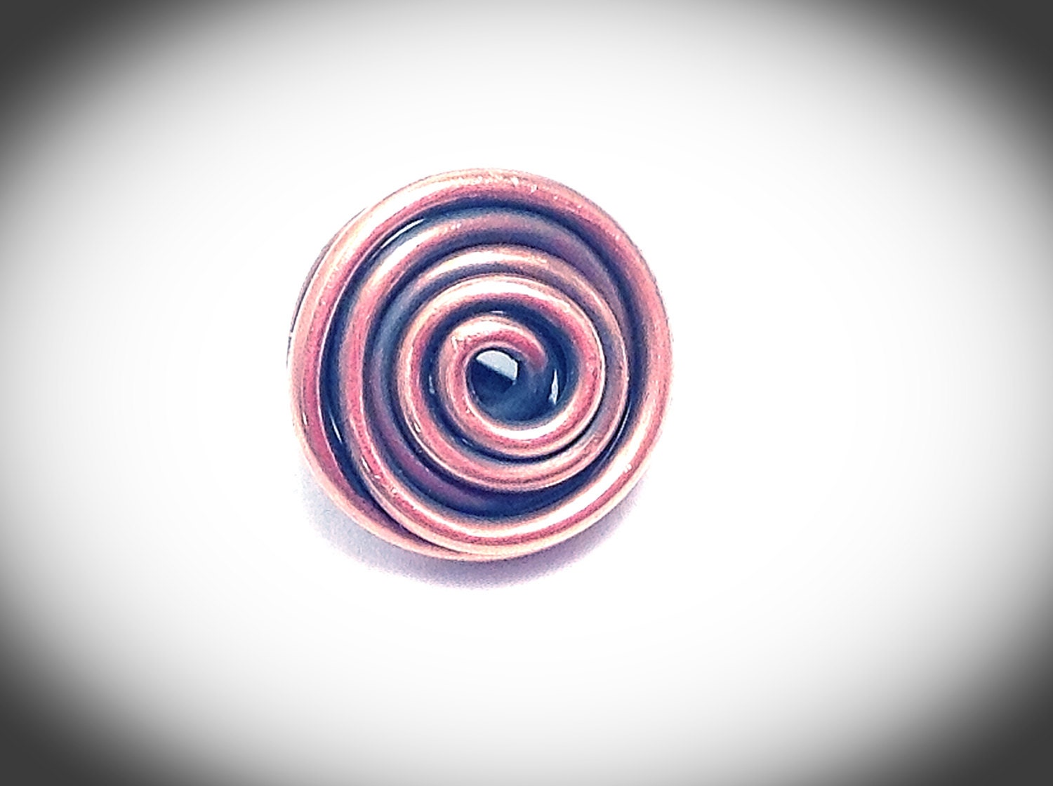 Copper Buttons. Wirewrapped Finds. Antiqued Copper Swirl Buttons (set ...