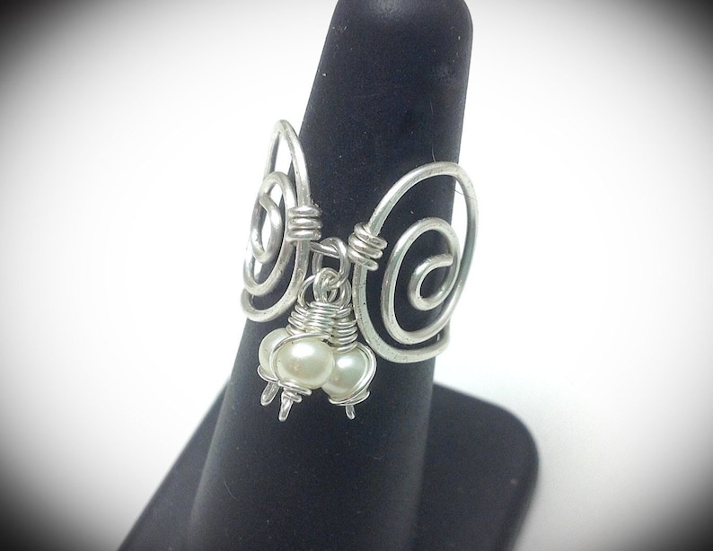 Wirewrapped Jewelry. Silver Wire Ring, Sterling Silver Ring With Wire ...